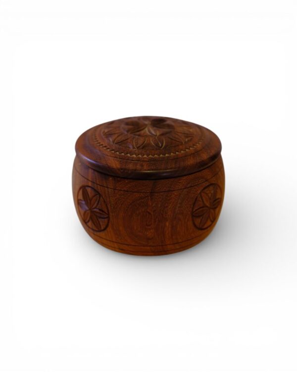 Round Carved Box